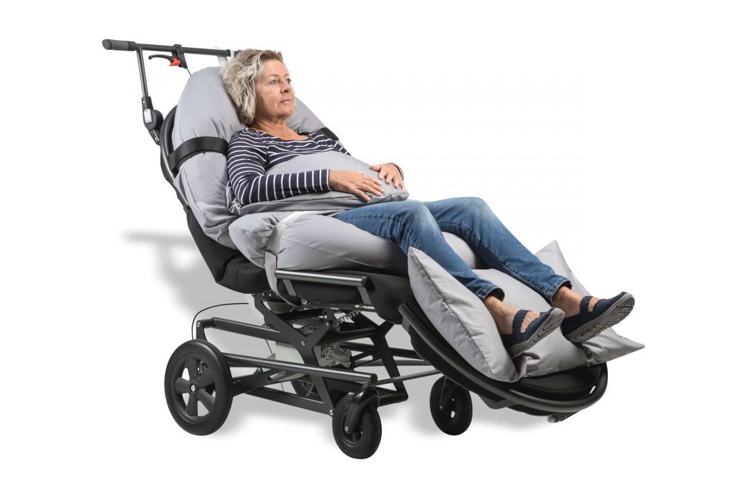 Personal transporter (MobiBed) for immobile persons. Adjustable.
